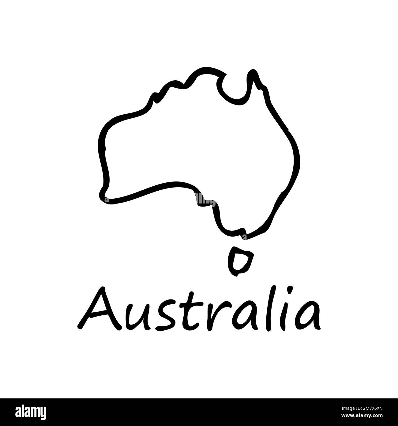 Australia map icon. isolated on white background. Vector illustration ...