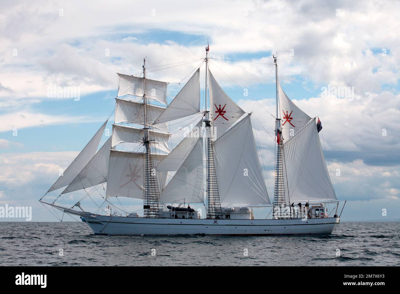Omani Navy ship Shabab Oman, Hartlepool race start, 2010 Stock Photo ...