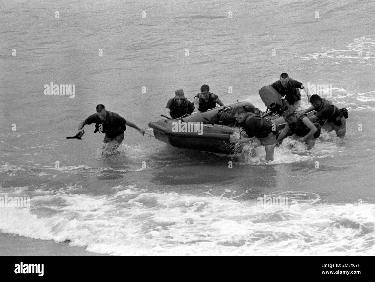 A 3rd Reconnaissance Battalion boat team hits the beach during a ...