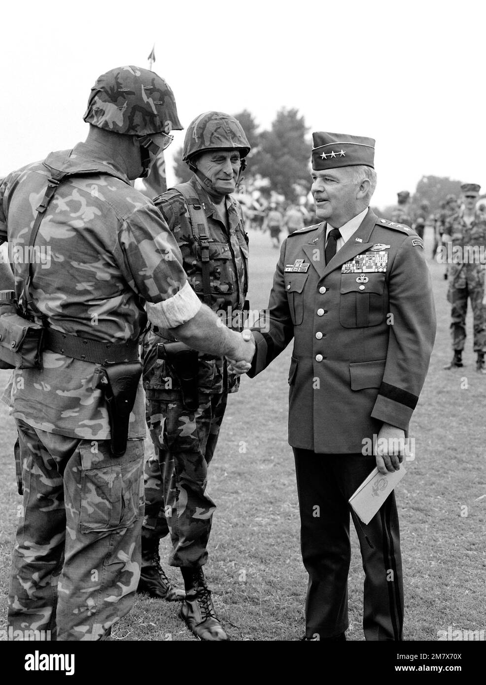 At the end of the change of command ceremony, MGEN Ernest C. Cheatham ...