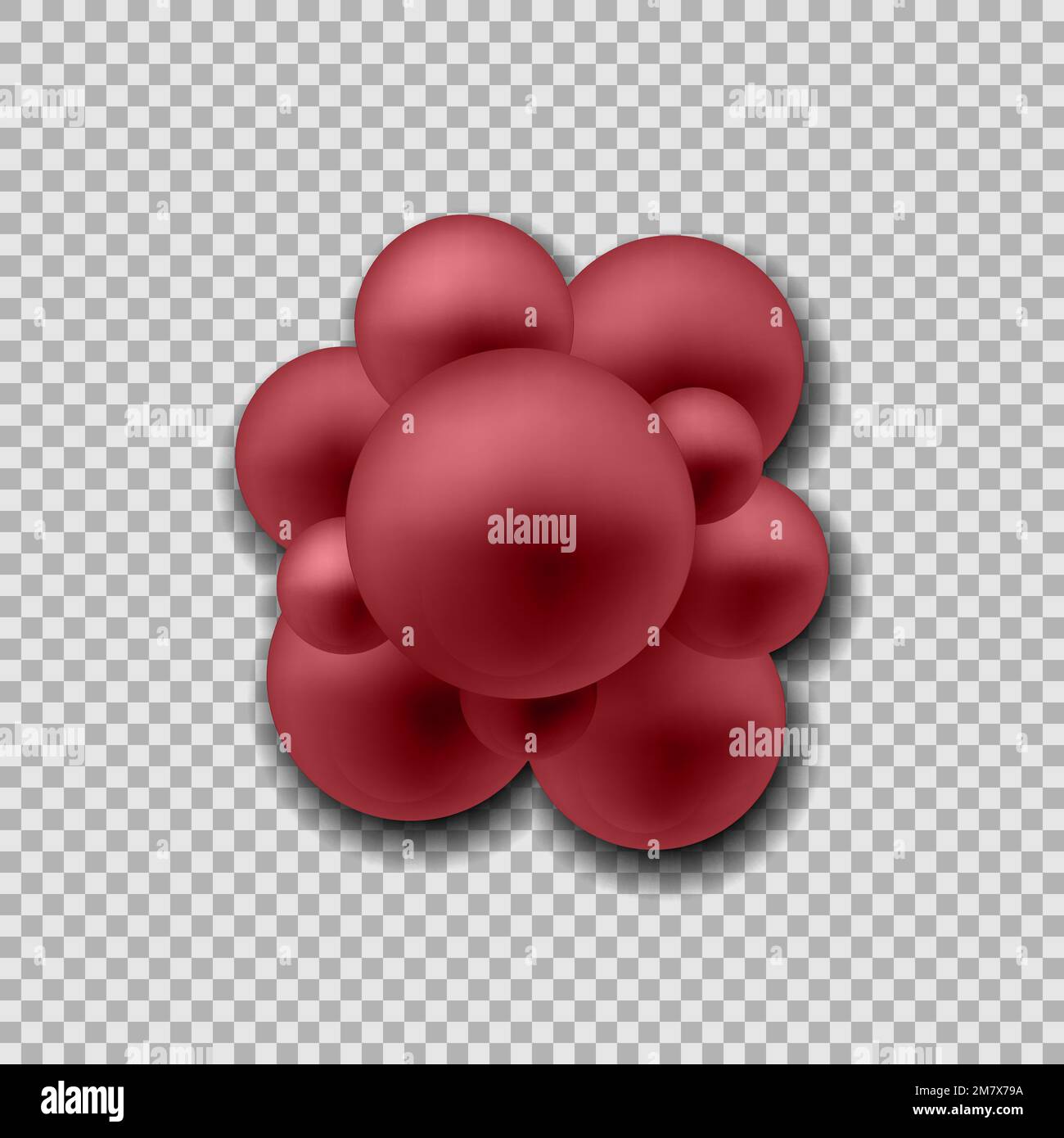 Group of atoms forming molecule. Staphylococcus Bacteria close up ...