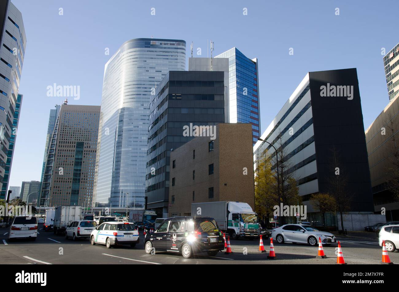 Traffic cones japan hi-res stock photography and images - Alamy