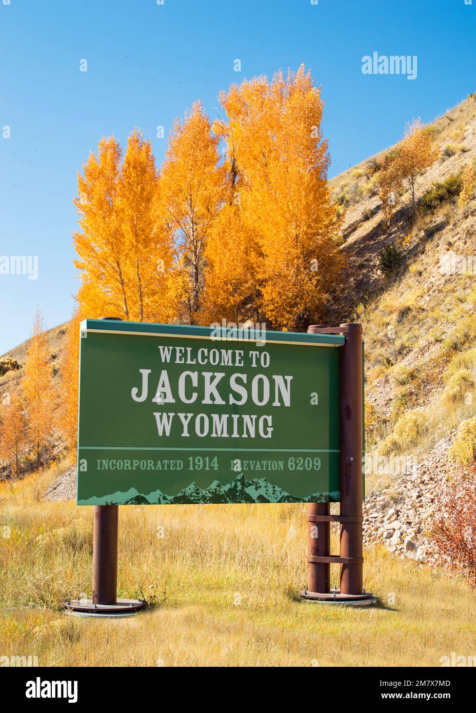 Jackson Welcome Sign Grand Teton National Park Wyoming,North America ...
