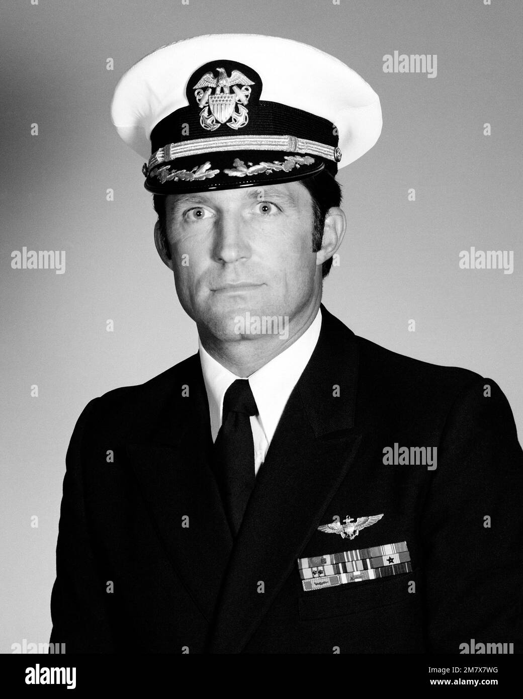 CDR Thomas J. Smisek, USN (covered). Country: Unknown Stock Photo - Alamy