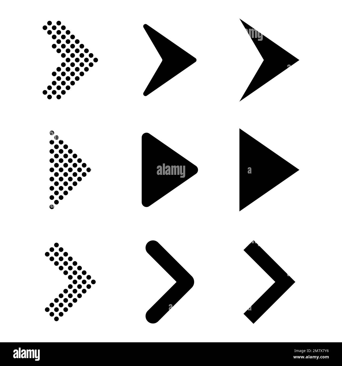 Arrows big black set icons. Arrow icon. Arrow vector collection ...