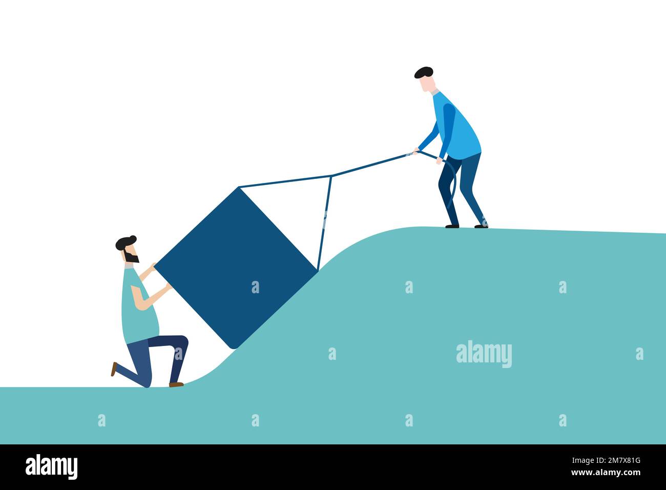 Coach motivate to personal development isolated on white background ...