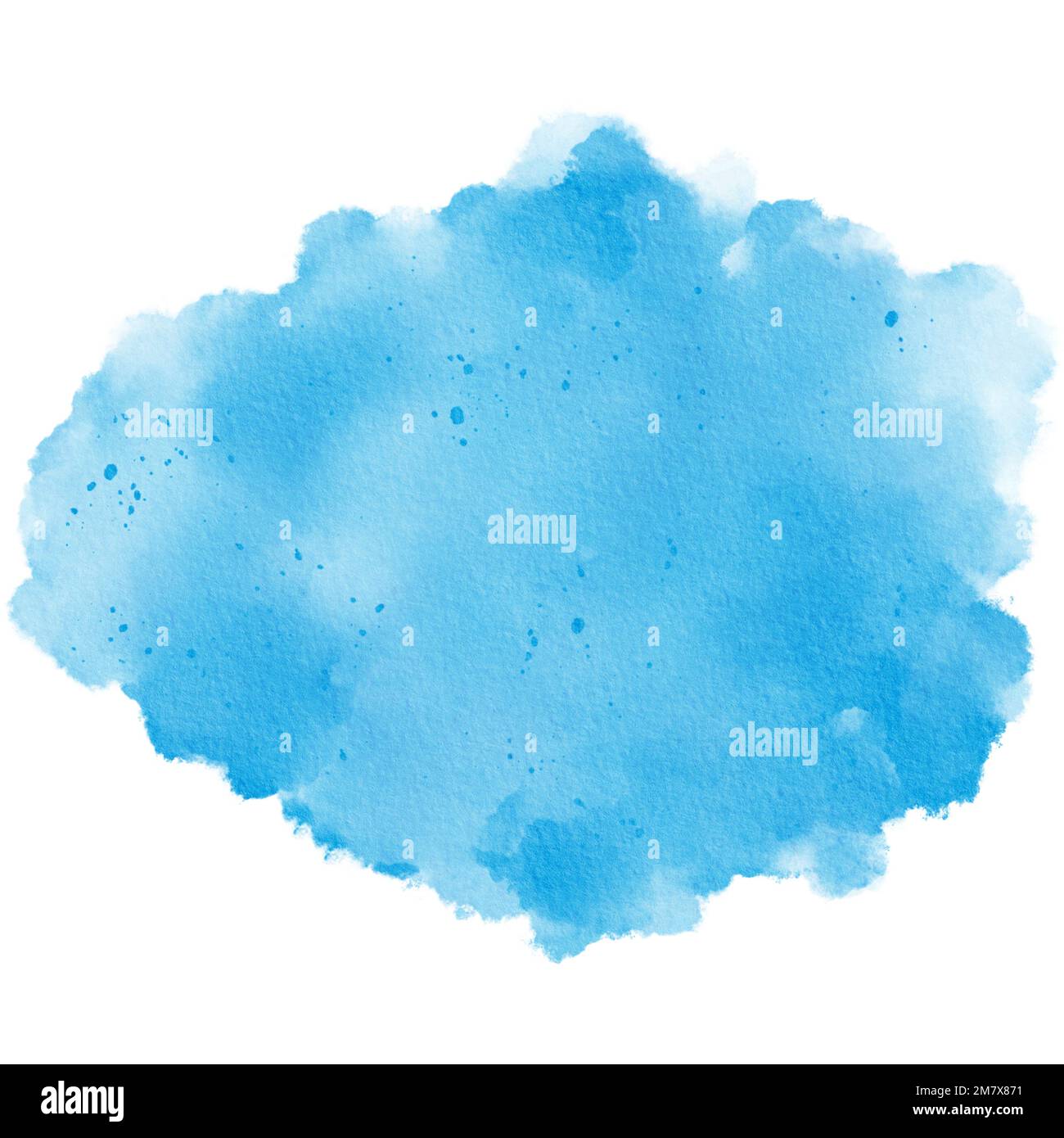 Blue Watercolor Paint Stain Background Circle Stock Photo - Alamy