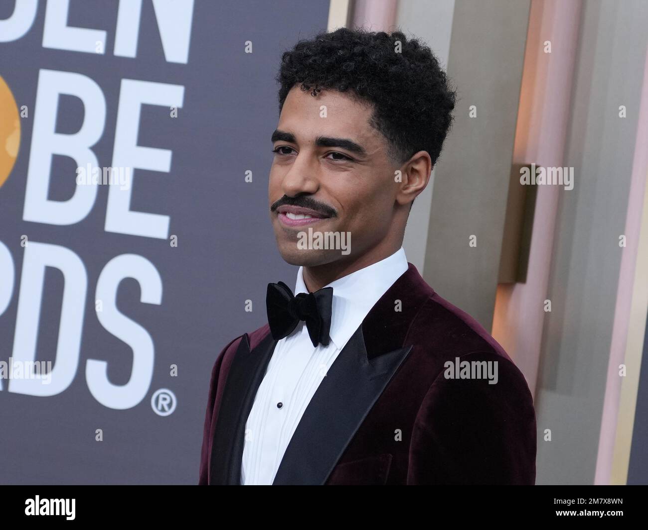 Los Angeles, USA, 10/01/2023, Boman Martinez-Reid arrives at the 80th ...