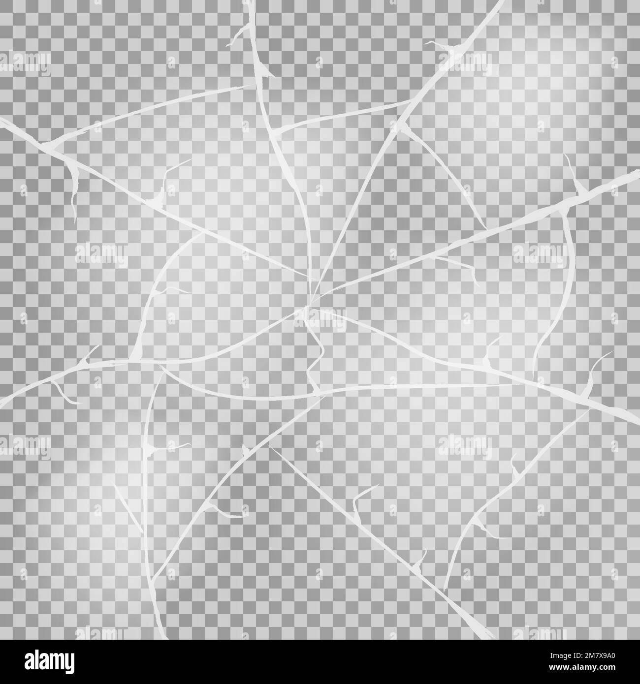 Texture of ice surface on transparent background. Vector illustration ...