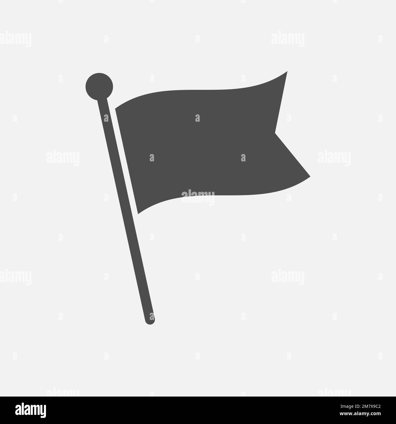 flag icon isolated on white background. Vector illustration. Eps 10 ...