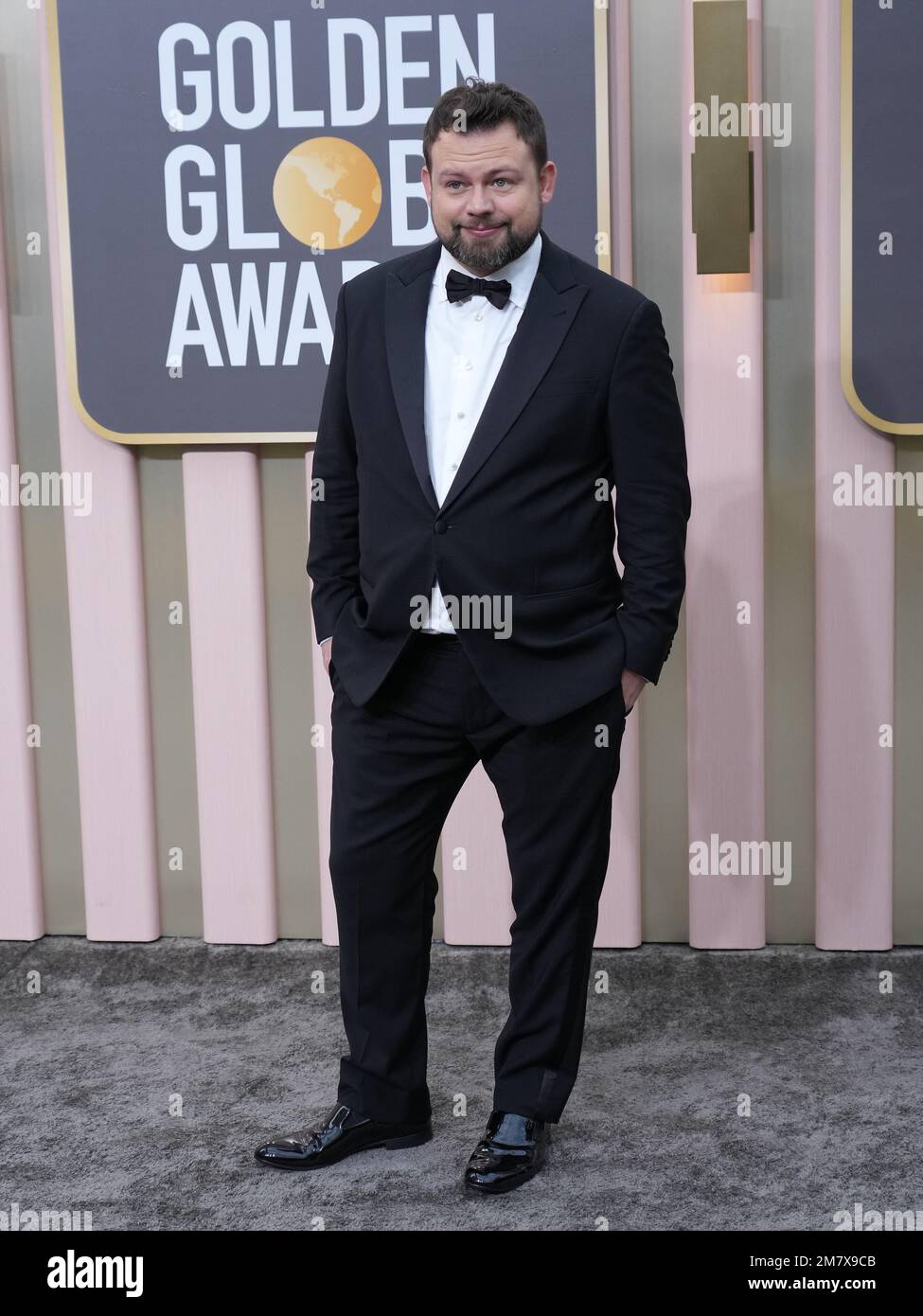 Los Angeles, USA, 10/01/2023, Dan Erickson arrives at the 80th Annual Golden Globe Awards held ...