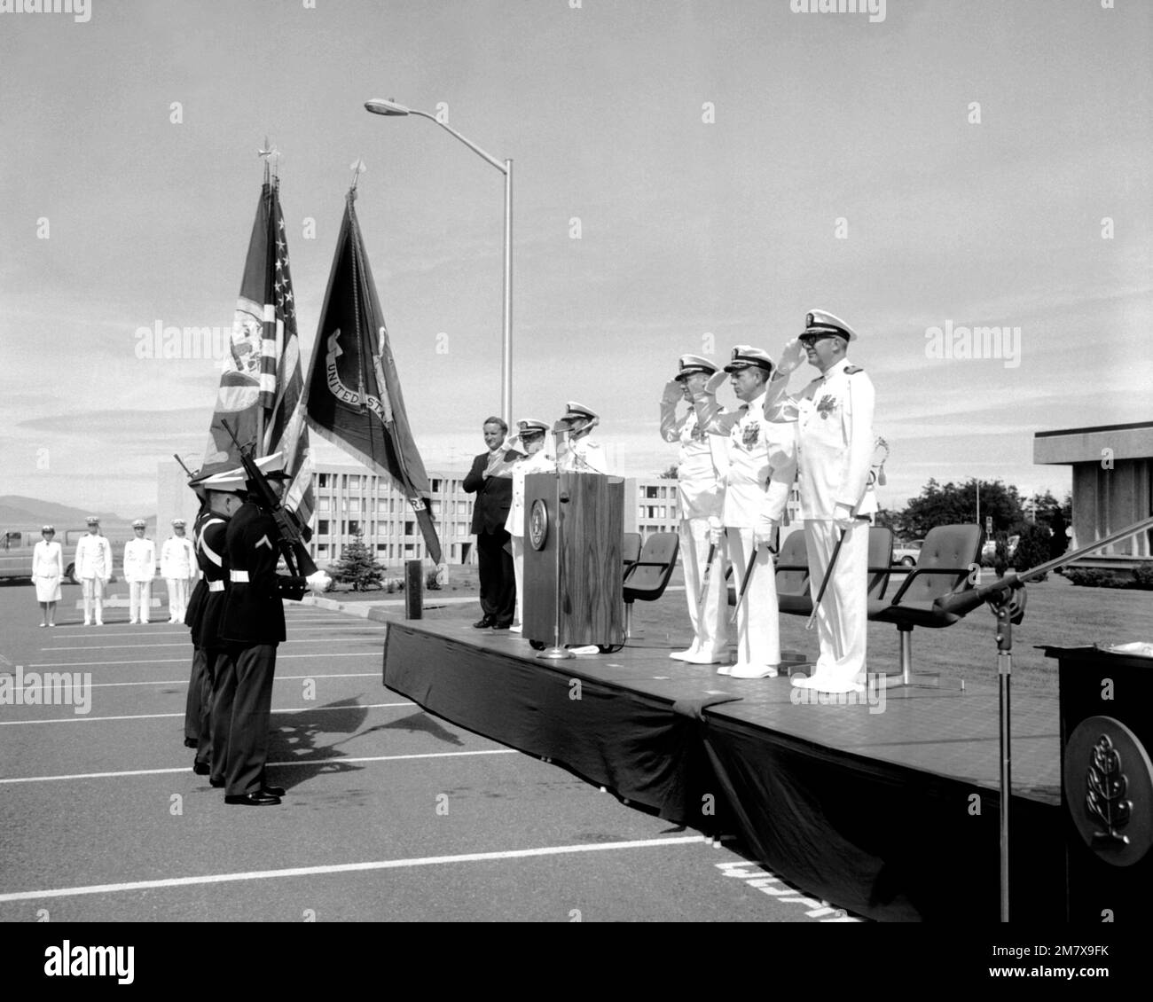 Change command ceremony new Black and White Stock Photos & Images - Alamy