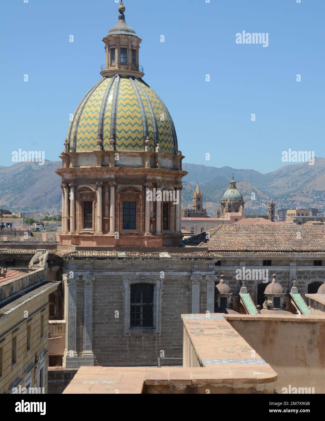 The dome of the Monastery of Santa Caterina d’Alessandria and the ...