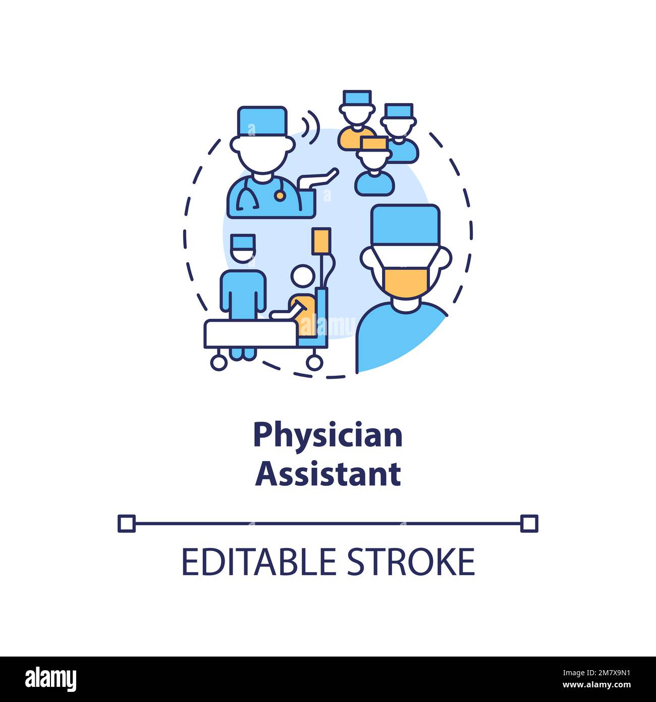 Physician assistant concept icon Stock Vector Image & Art - Alamy