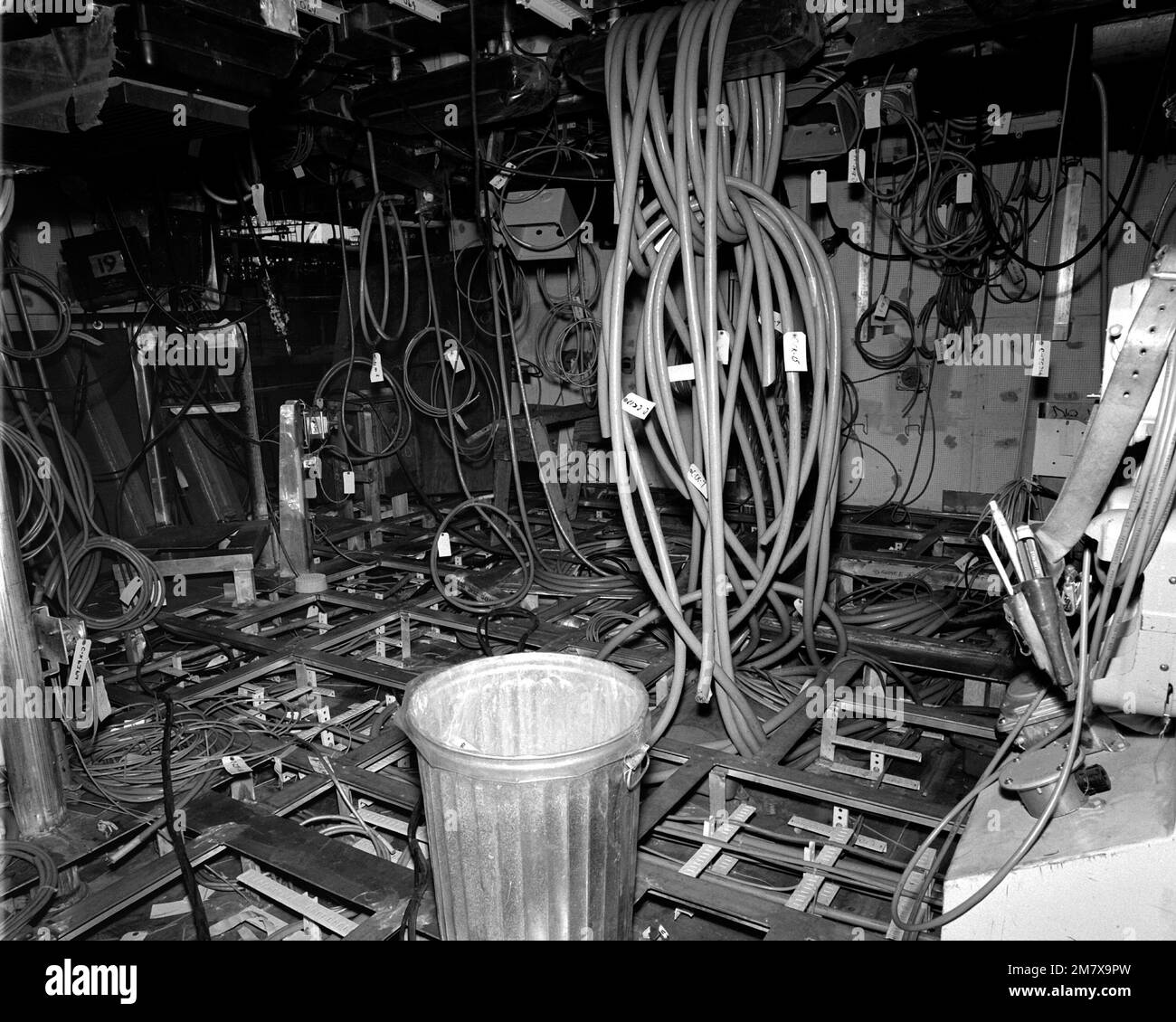 The combat information center aboard the guided missile frigate ...