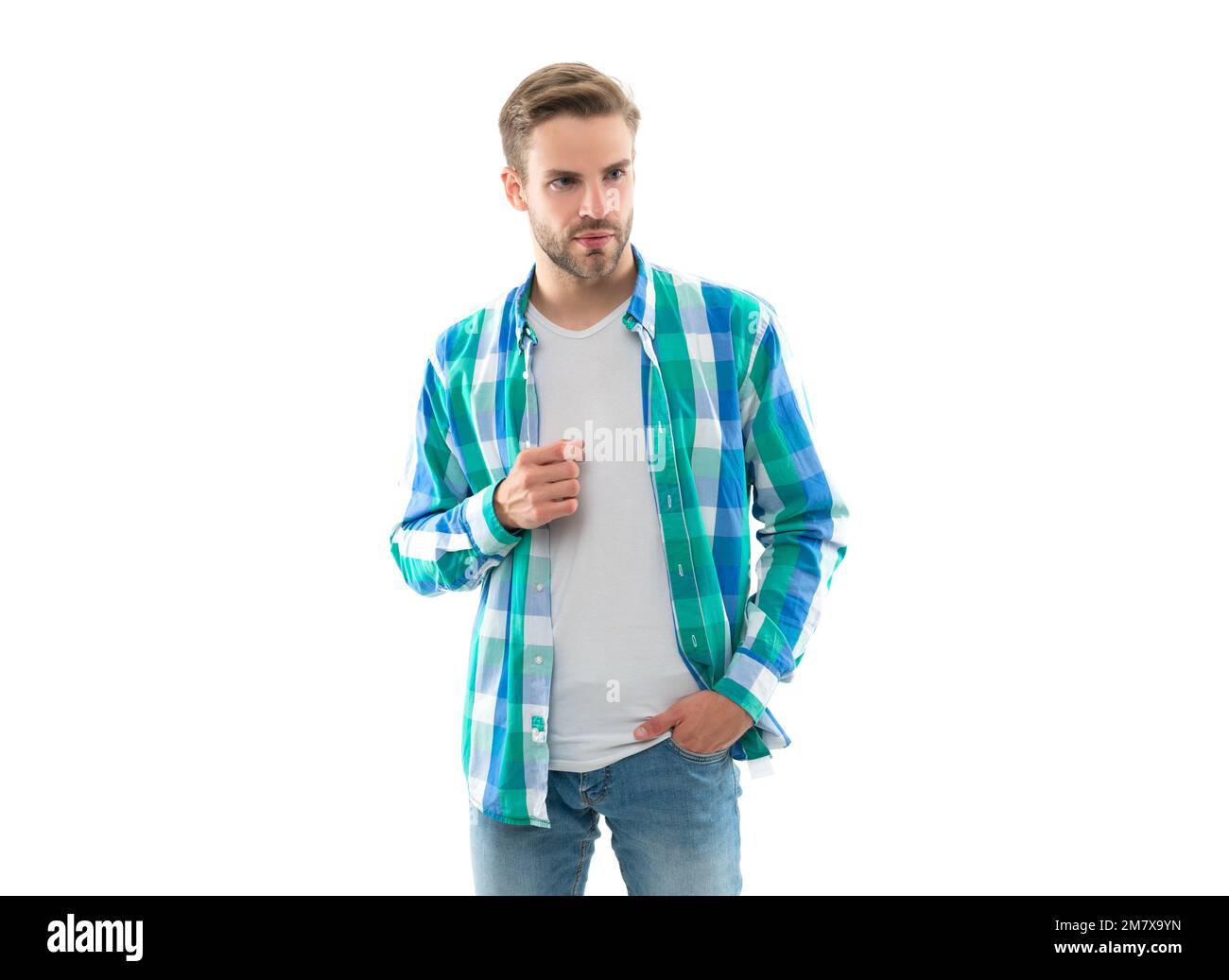 Stubble face Cut Out Stock Images & Pictures - Alamy