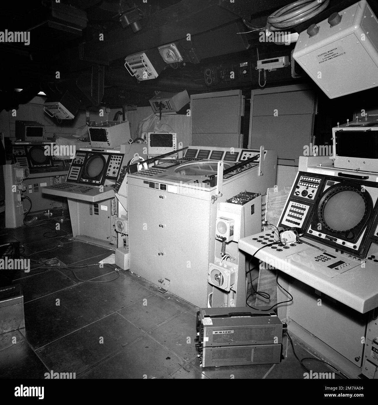 The combat information center aboard the guided missile frigate ...