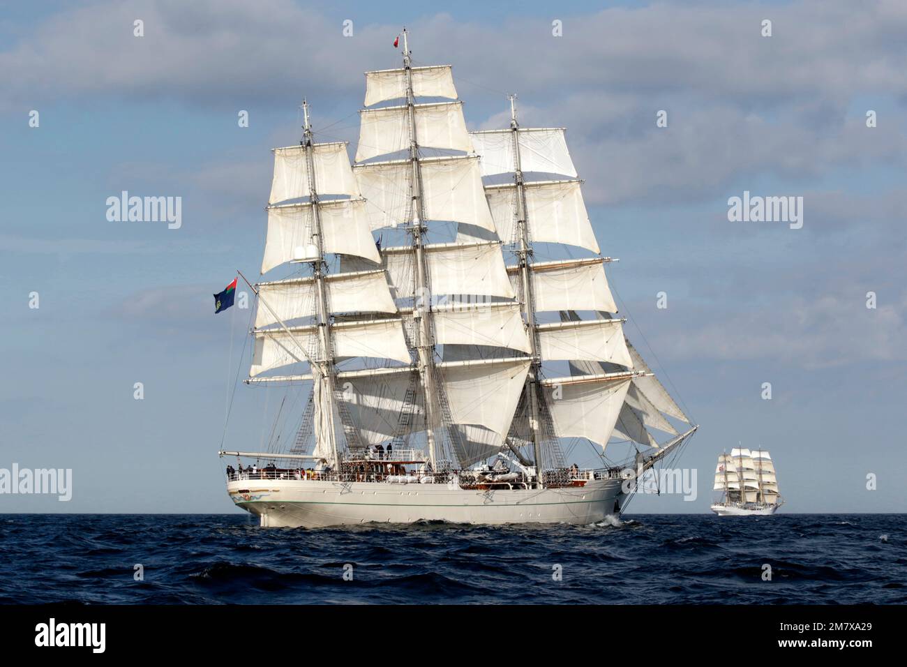 Omani Navy ship Shabab Oman II, Halmstad race start, 2017 Stock Photo ...