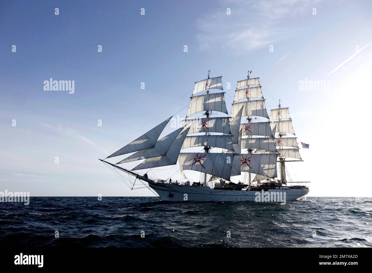 Omani Navy ship Shabab Oman II, Halmstad race start, 2017 Stock Photo ...