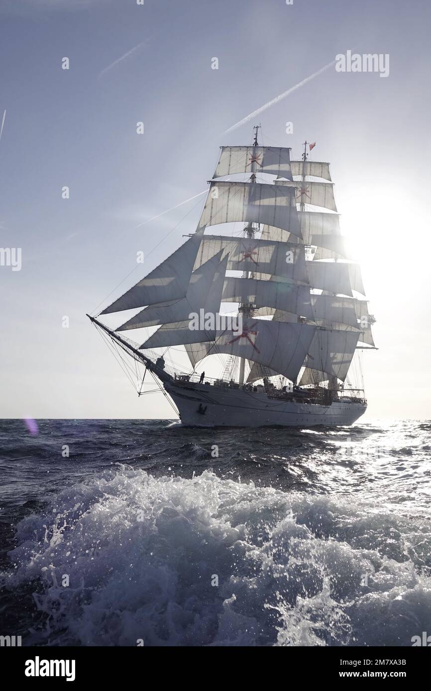 Omani Navy ship Shabab Oman II, Halmstad race start, 2017 Stock Photo ...