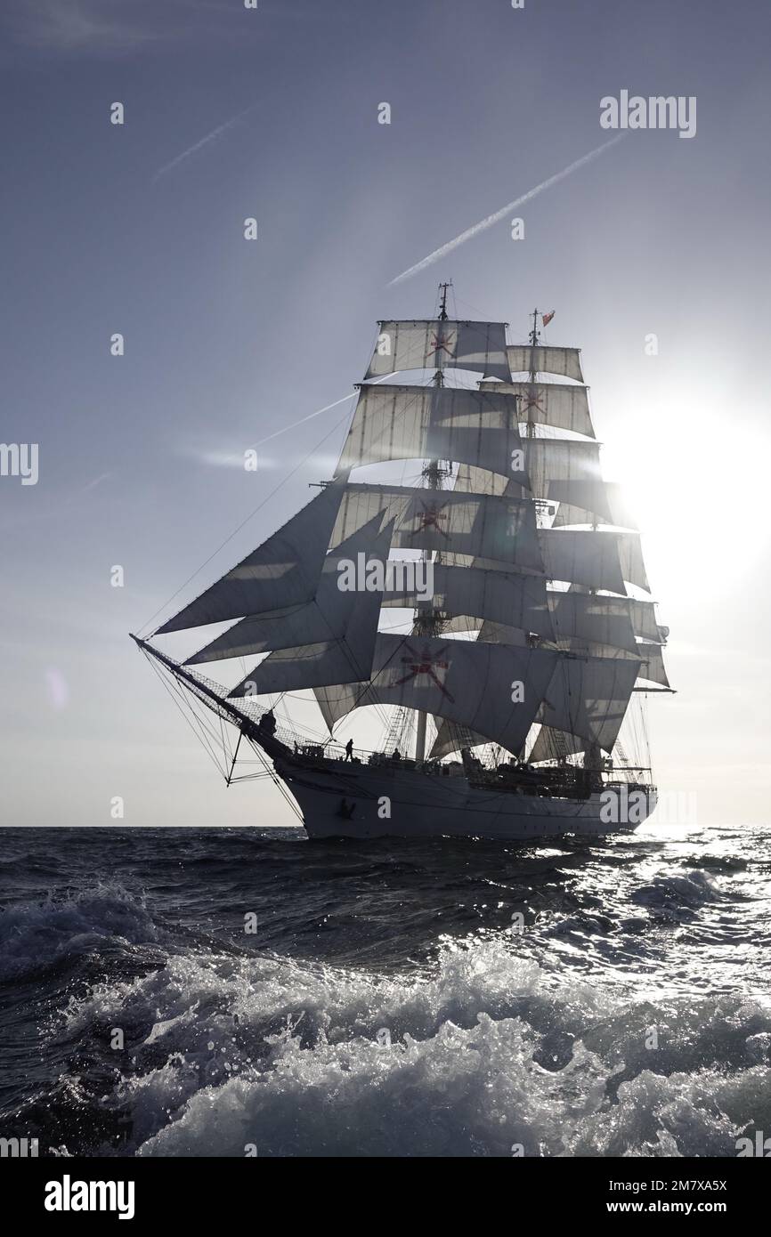 Omani Navy ship Shabab Oman II, Halmstad race start, 2017 Stock Photo ...