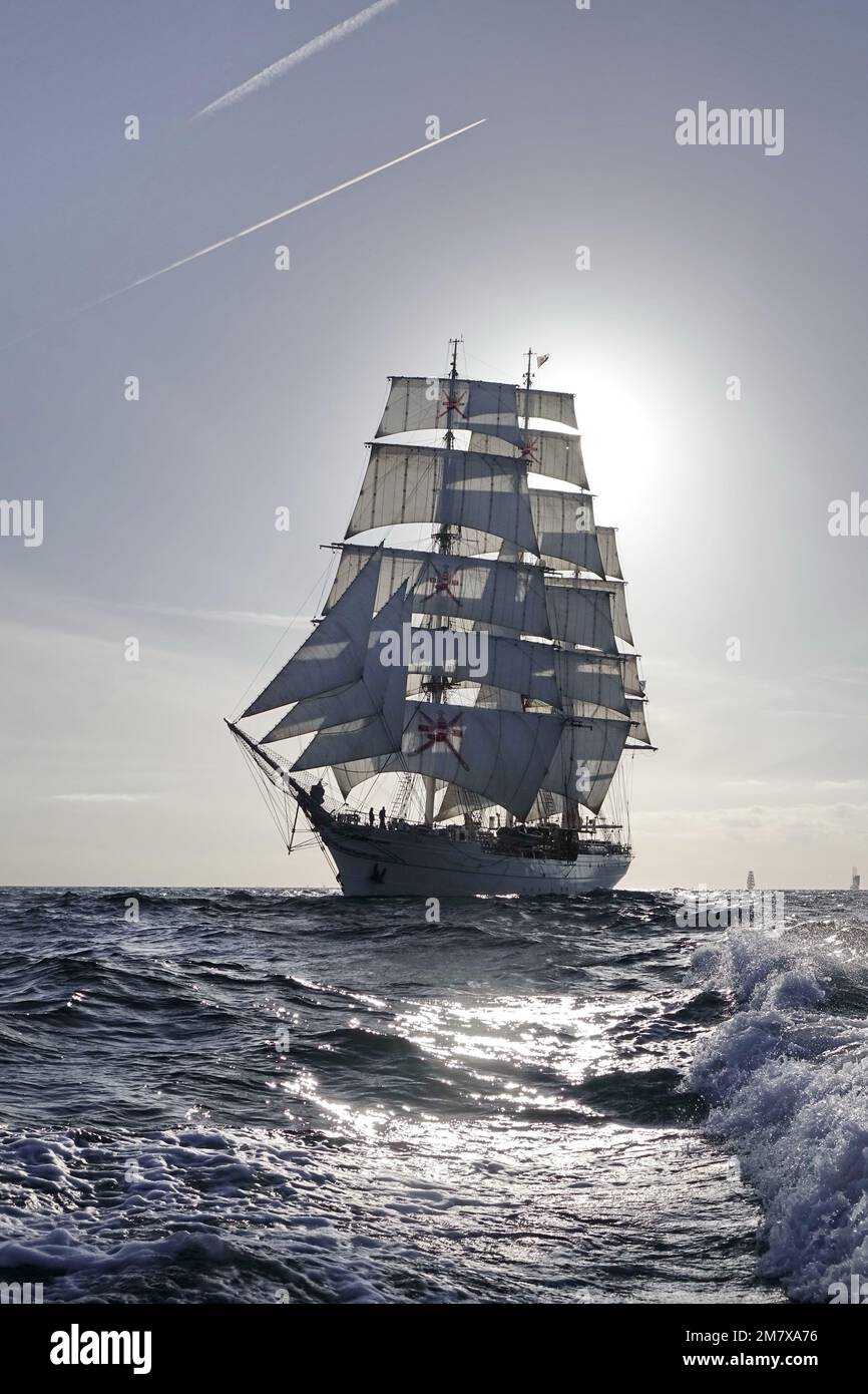 Omani Navy ship Shabab Oman II, Halmstad race start, 2017 Stock Photo ...