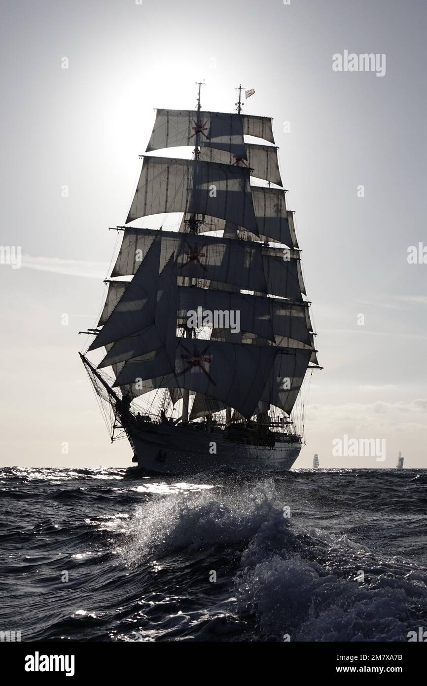 Omani Navy ship Shabab Oman II, Halmstad race start, 2017 Stock Photo ...