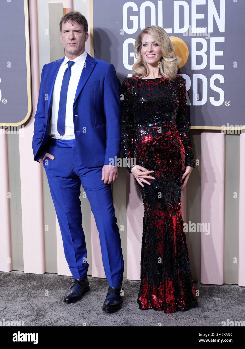 Los Angeles, USA. 10th Jan, 2023. Thomas Jane and Courtney Lauren Penn ...