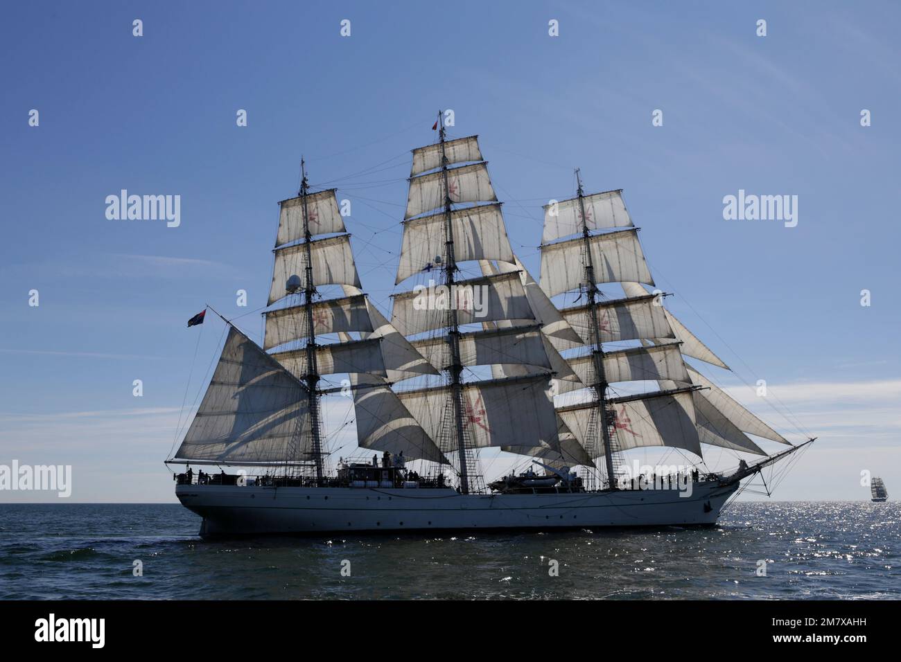 Omani Navy ship Shabab Oman II, Turku race start, 2017 Stock Photo - Alamy
