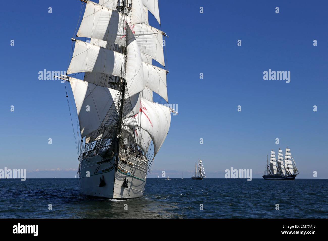 Omani Navy ship Shabab Oman II, Turku race start, 2017 Stock Photo - Alamy