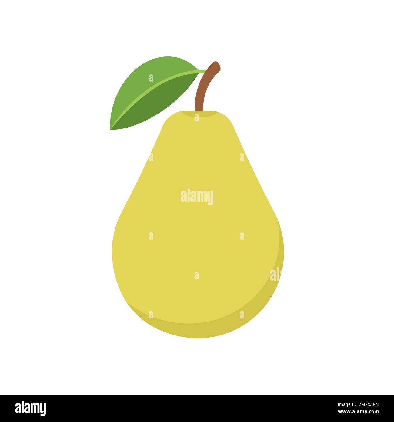 Pear isolated on white background. Vector illustration. Eps 10 Stock ...