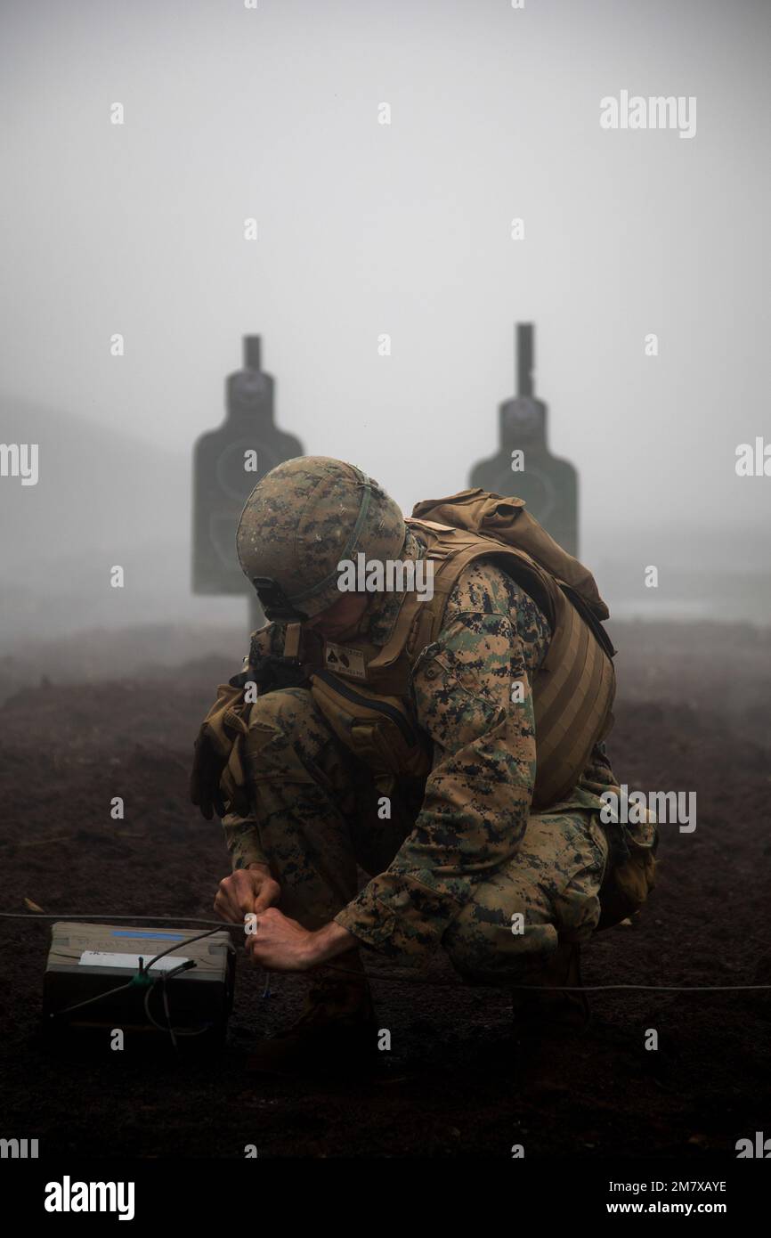 U.S. Marine Corps Cpl. Jared Earp, a combat engineer with Marine Wing ...