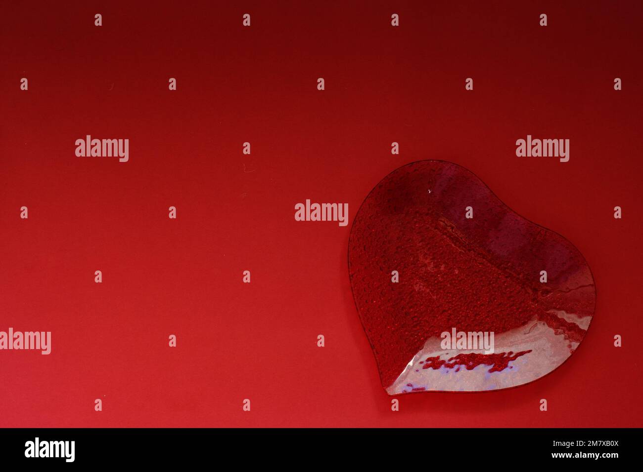 Red heart cutlery in hi-res stock photography and images - Alamy