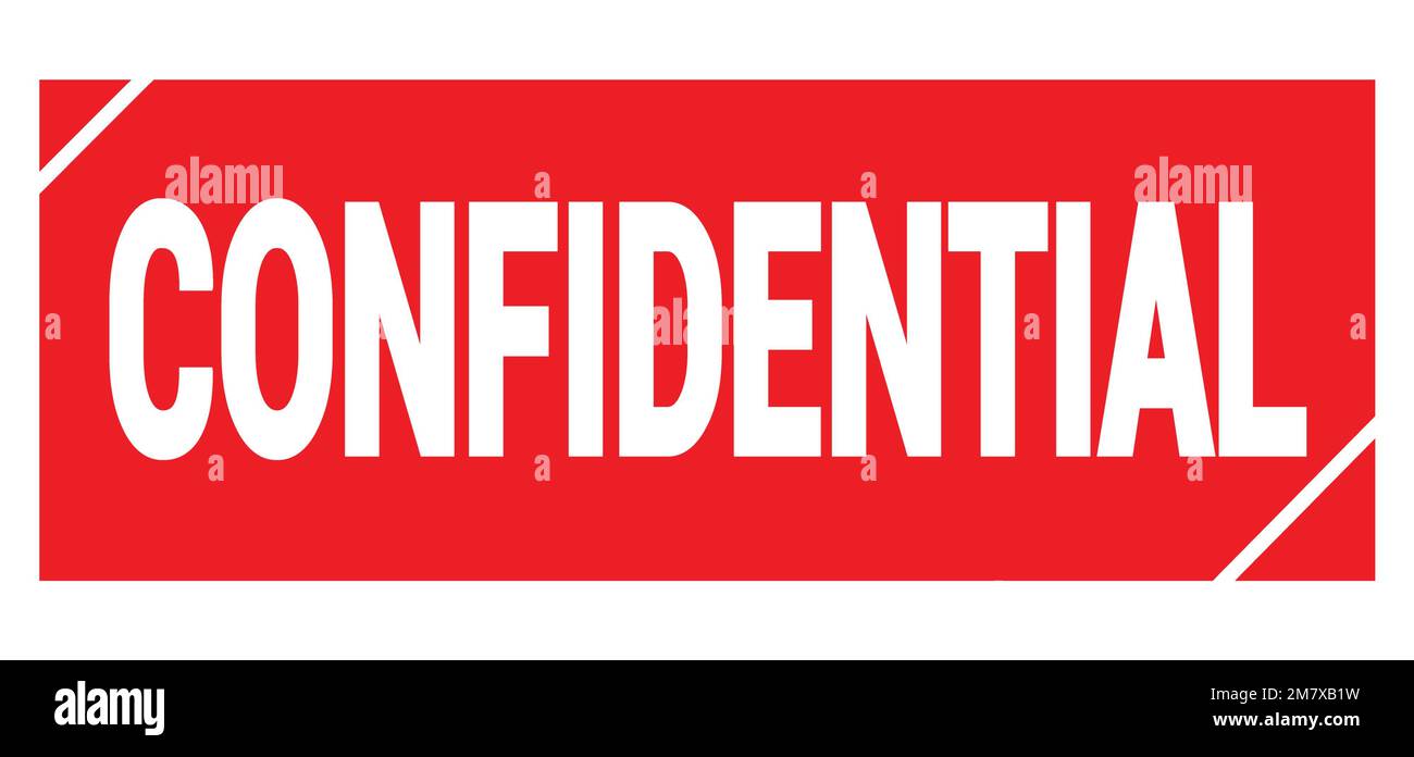 Confidential red stamp banner hi-res stock photography and images - Alamy