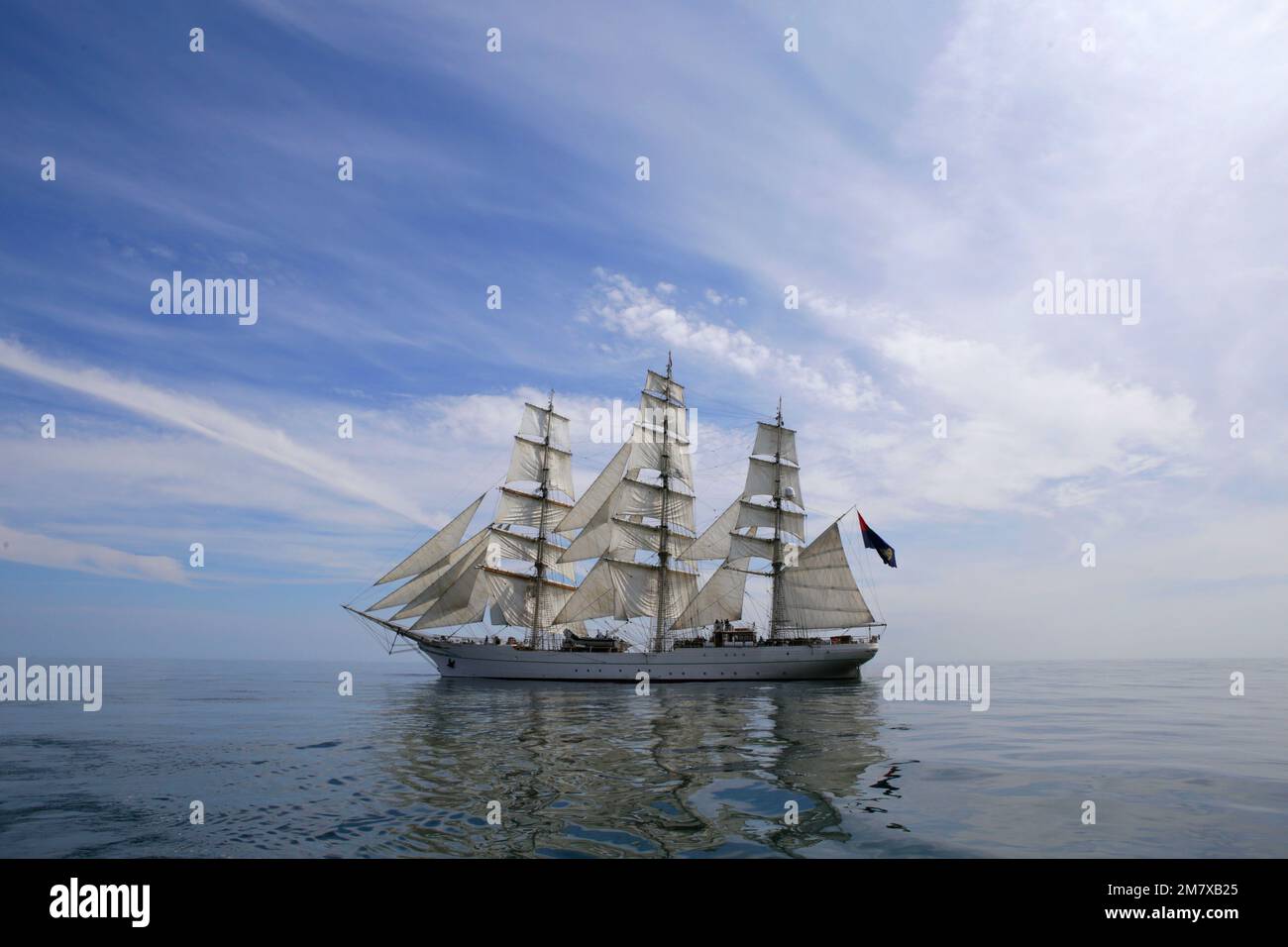 Omani Navy ship Shabab Oman II, Liberty regatta, 2019 Stock Photo - Alamy