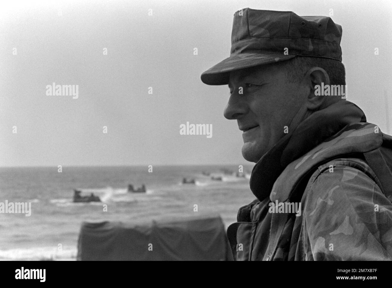 COL James M. Mead, commander of the 32nd Marine Amphibious Unit ...
