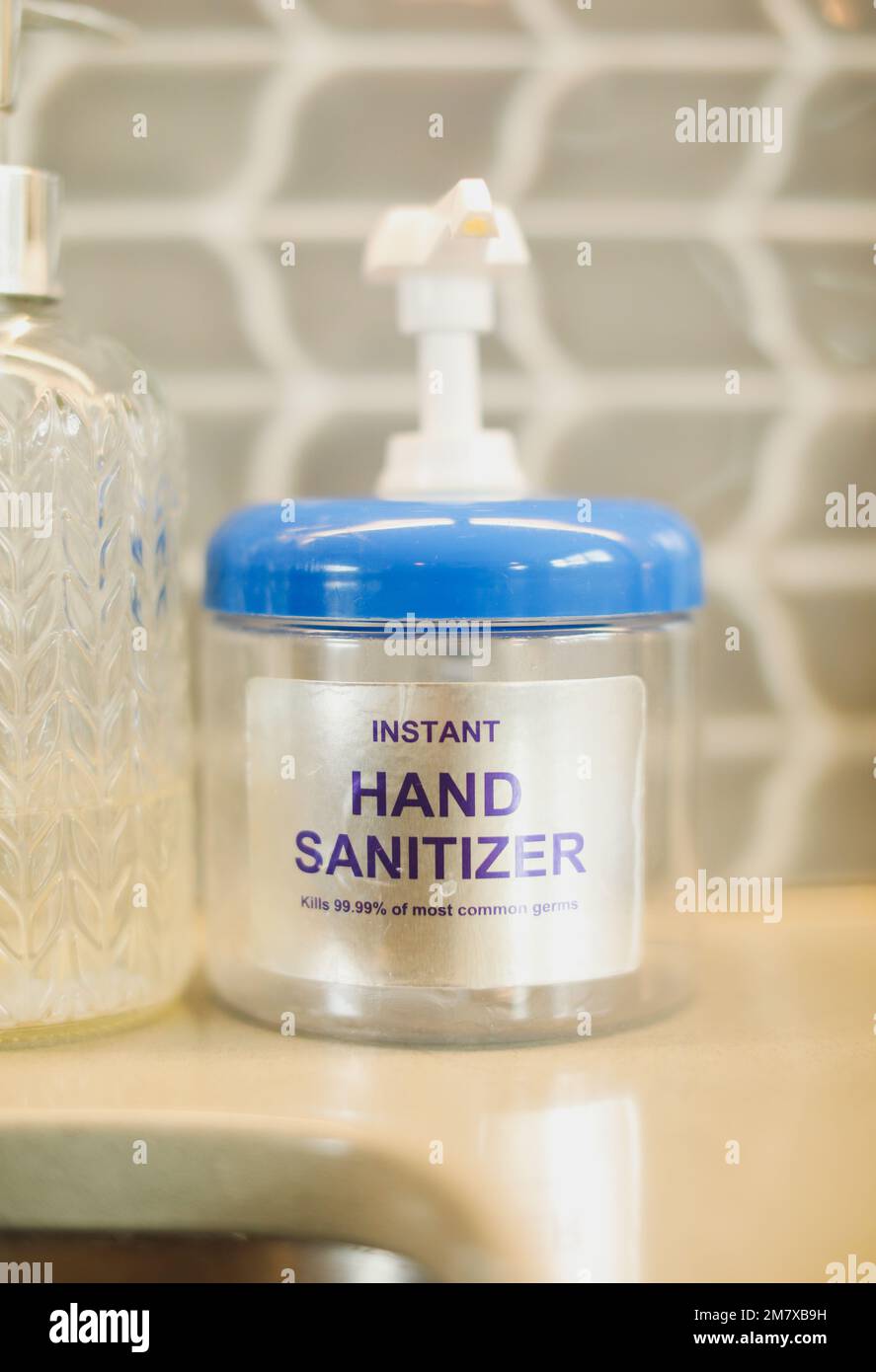 hand hygiene washing tissue sanitizer soap clean Stock Photo - Alamy