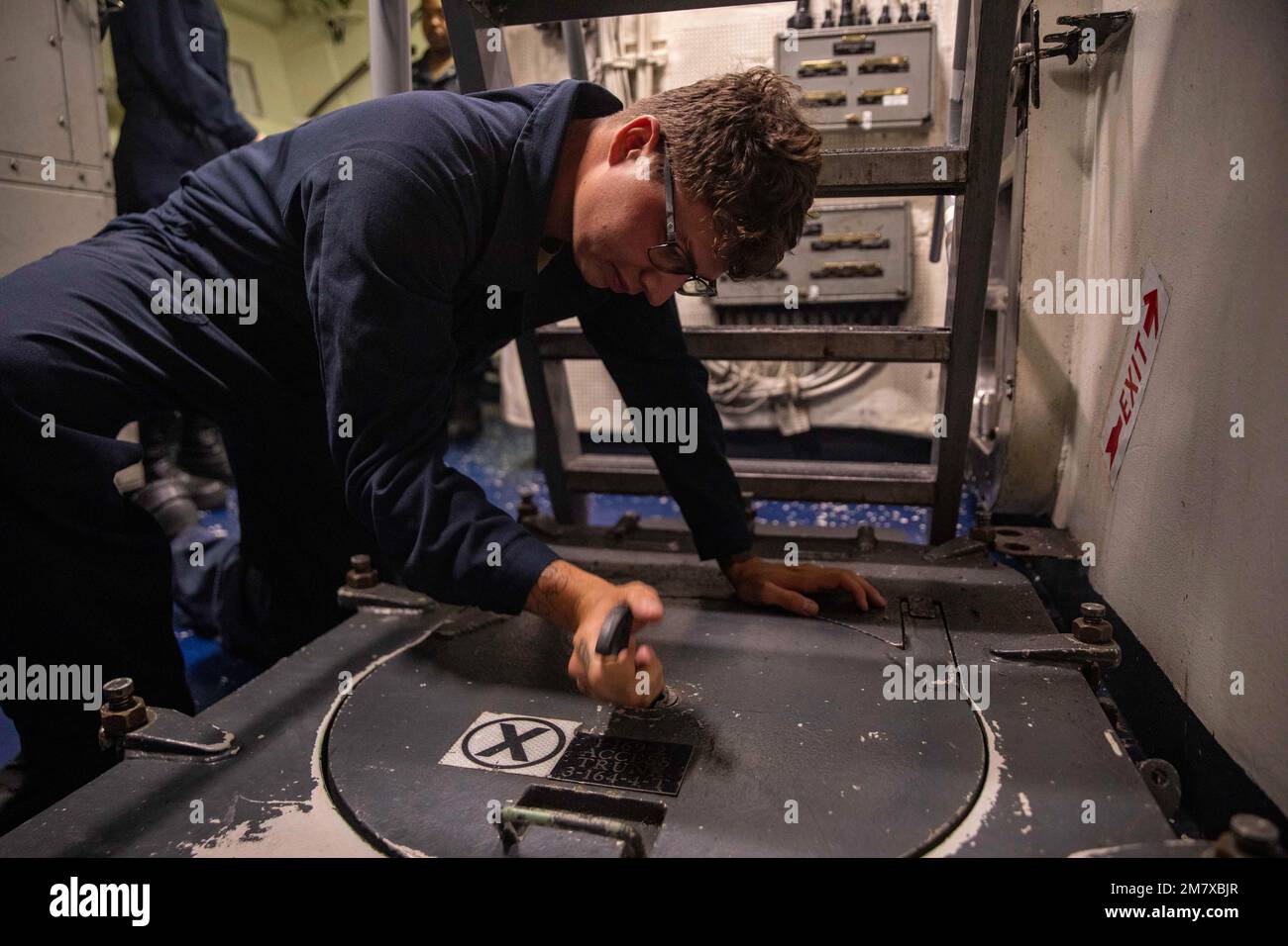PHILIPPINE SEA (May 14, 2022) Seaman Nicholas Beltran, from Porterville ...