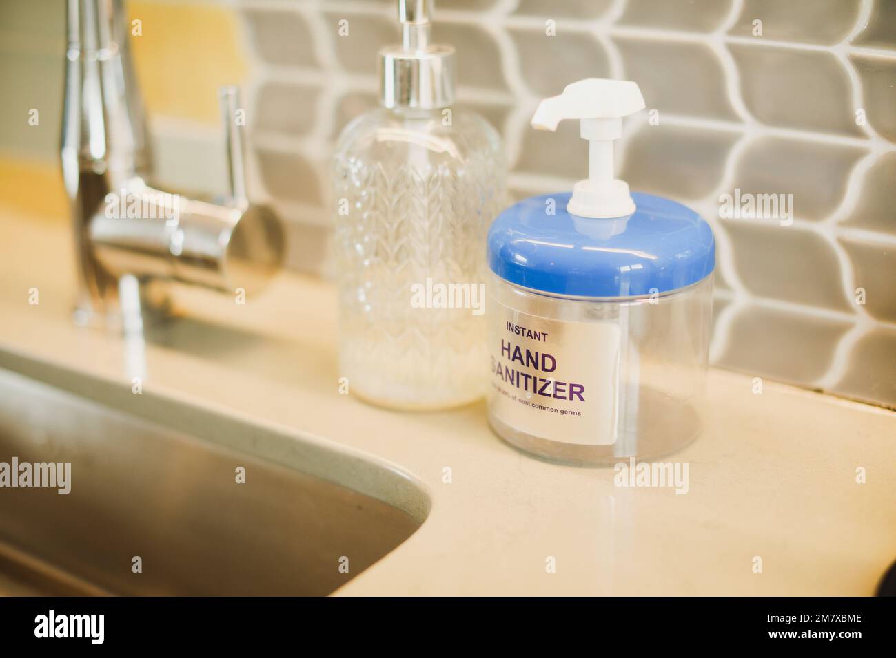 hand hygiene washing tissue sanitizer soap clean Stock Photo - Alamy