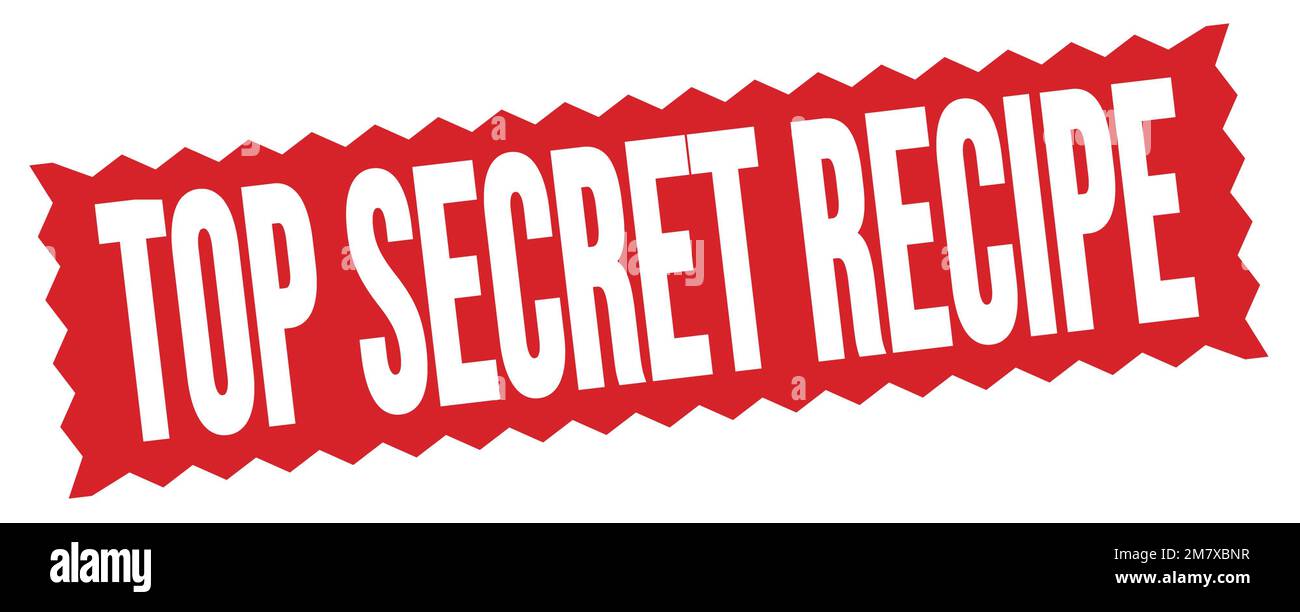Secret recipe stamp hi-res stock photography and images - Alamy