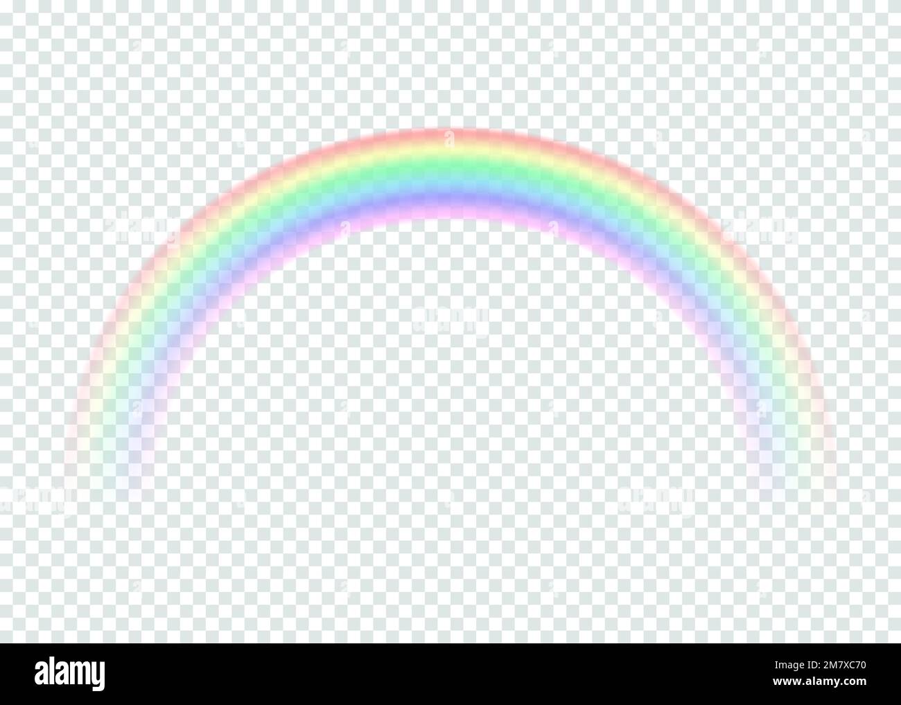 transparent rainbow. isolated on transparent background. Vector ...