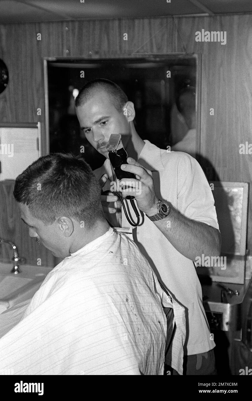 LCPL Randy Sanders is the appointed barber for 31st Marine Amphibious ...