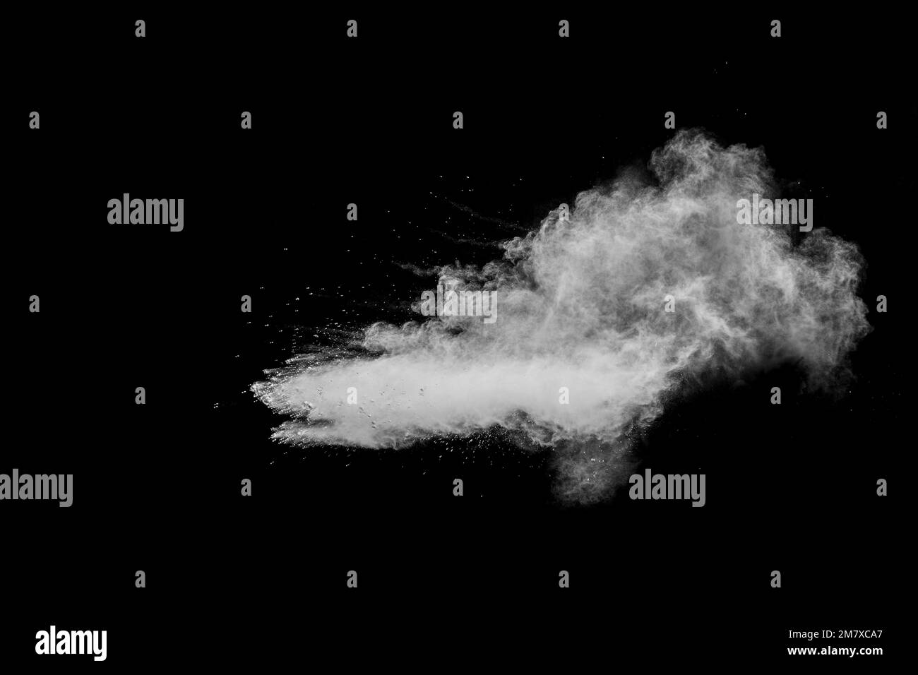 White powder splash on black background Stock Photo - Alamy