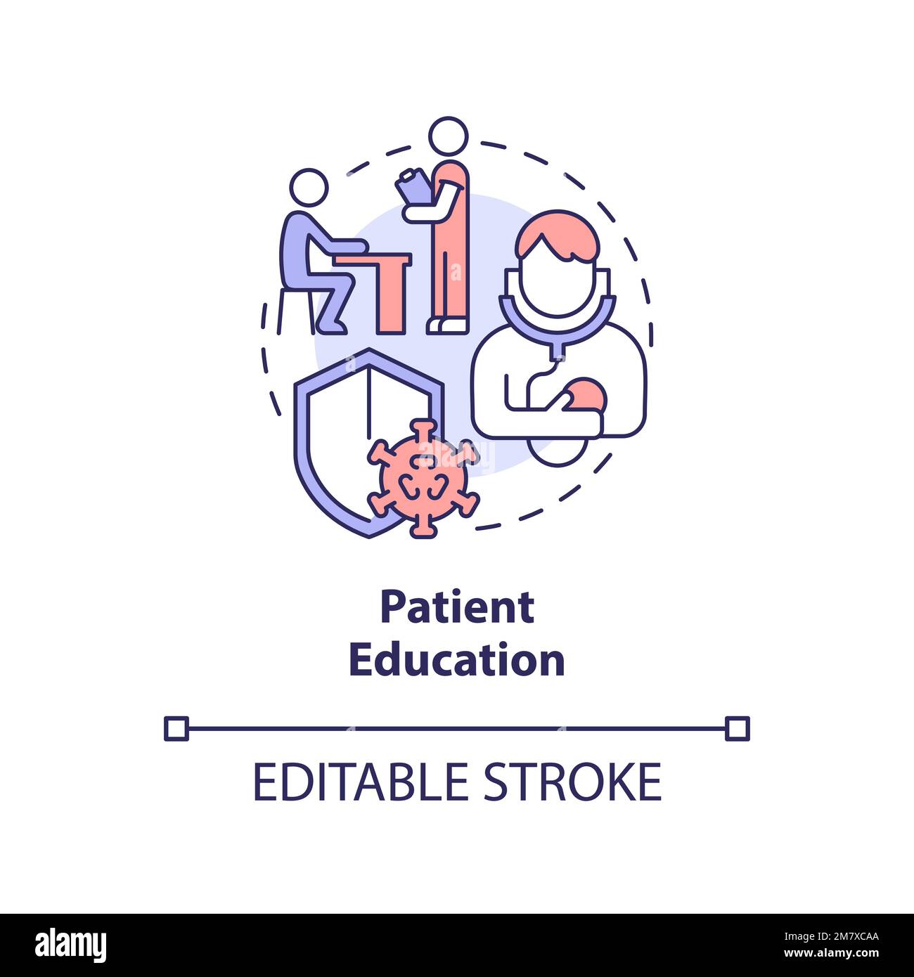 Patient education concept icon Stock Vector Image & Art - Alamy