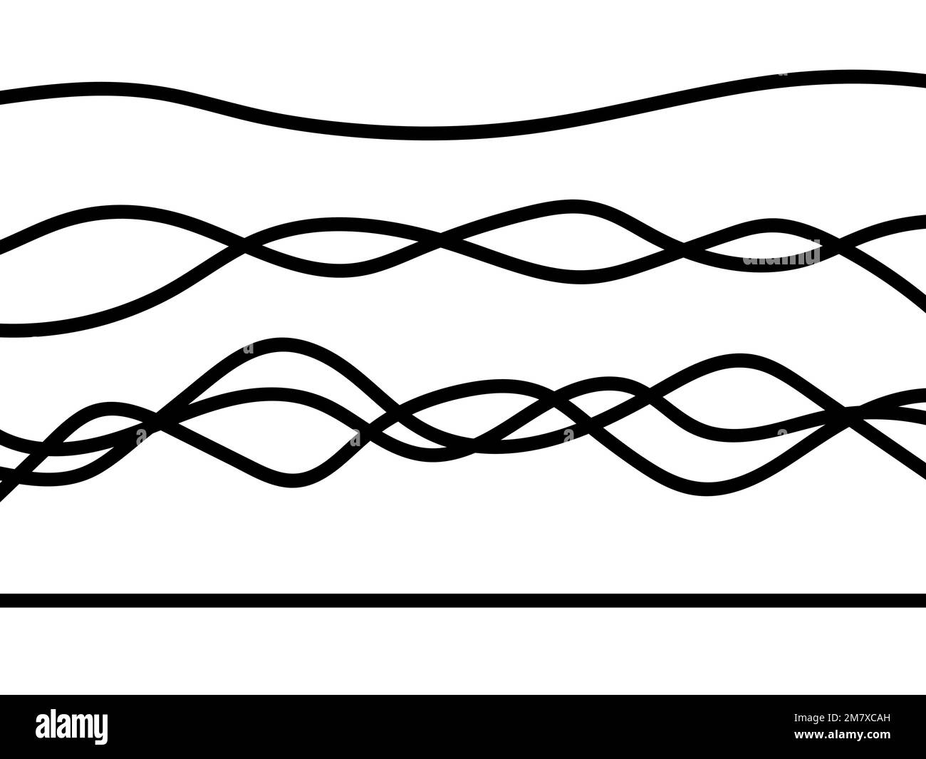 Electrical wires isolated on white background. Vector illustration. Eps ...