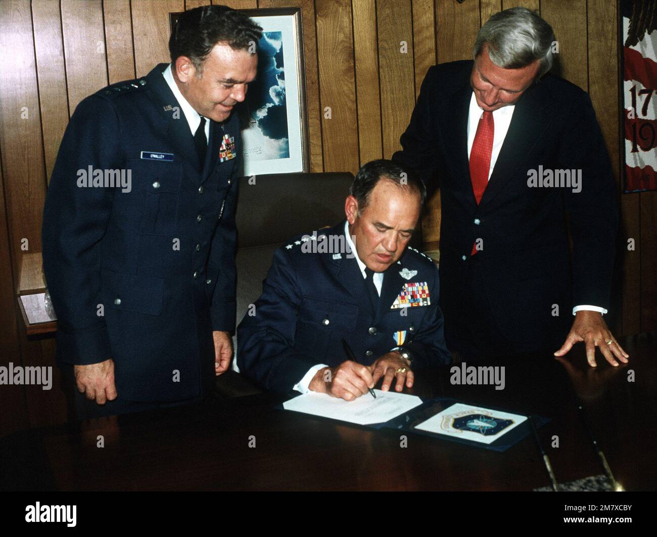 GEN James V. Hartinger signs his first special order as commander of ...