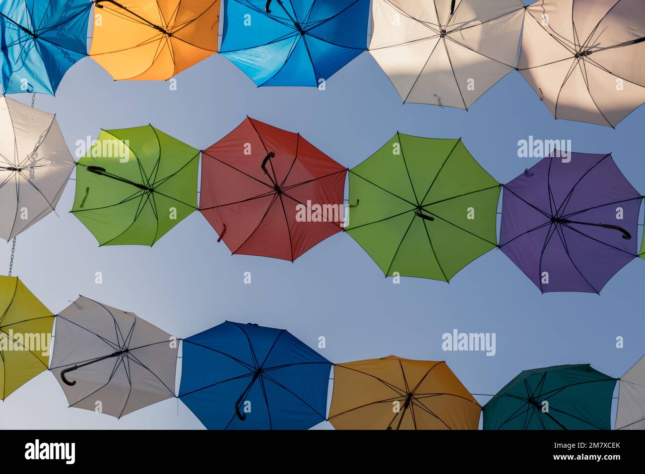 Umbrellas installation hi-res stock photography and images - Alamy