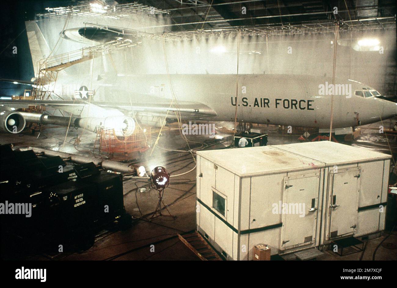 Right side view of an E-3A Sentry AWACS (Airborne Warning and Control ...