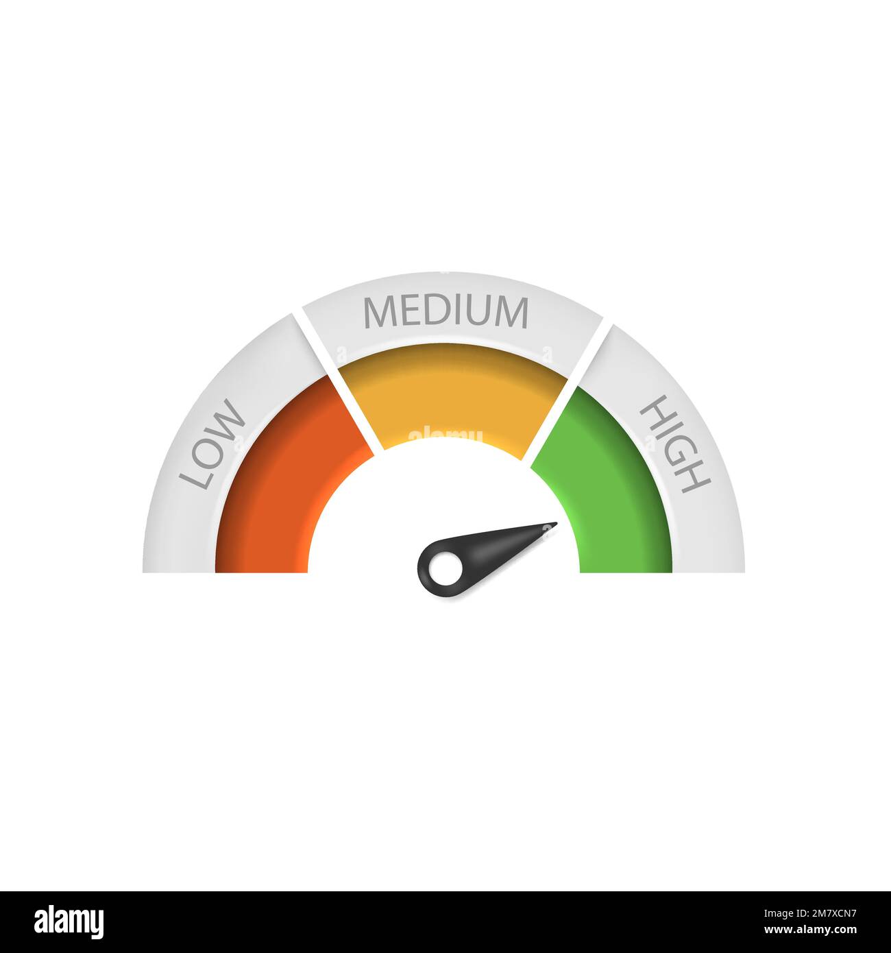 Speedometer icon isolated on white background. Vector illustration. Eps ...