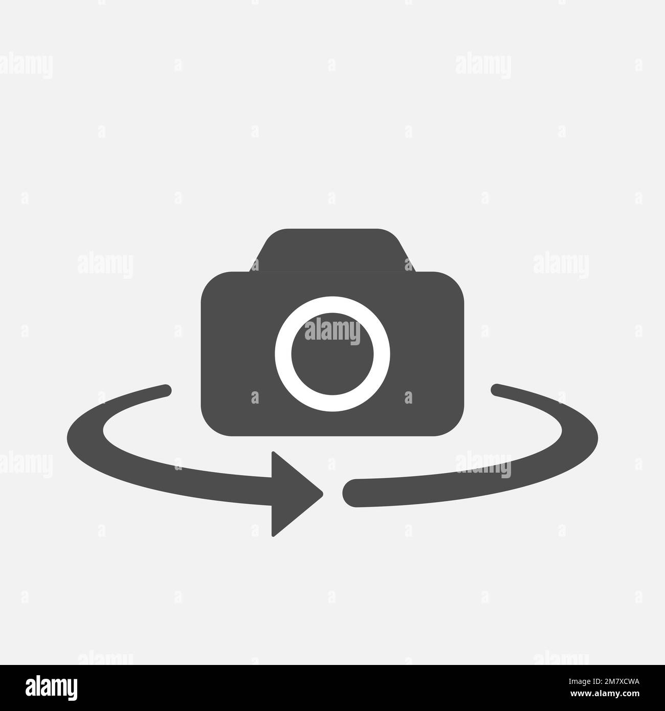 Camera switch isolated on white background. Vector illustration. Eps 10 ...